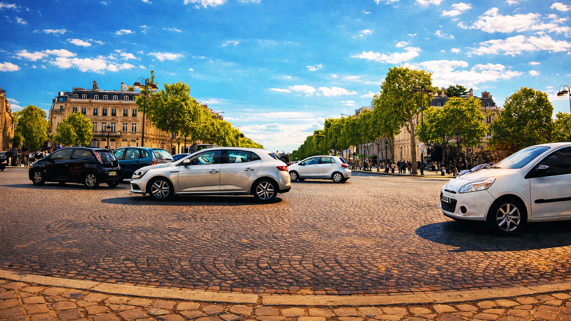 Exploring Paris along the famous Champs Élysées (4K)