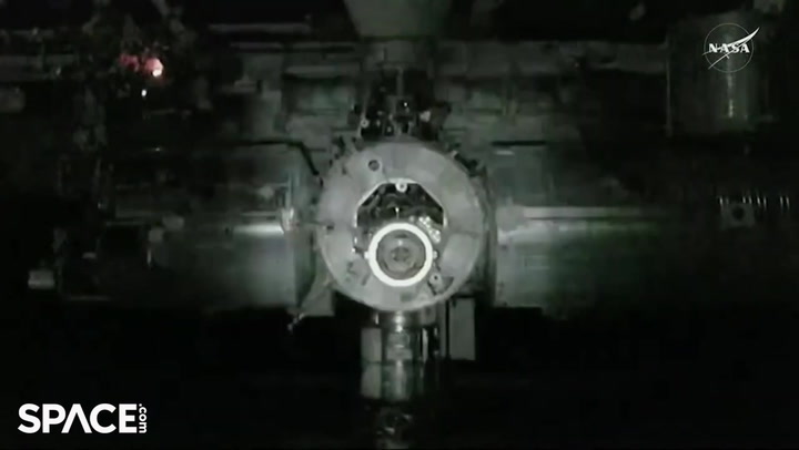 Watch NASA's SpaceX Crew-10 dock with space station in this time-lapse