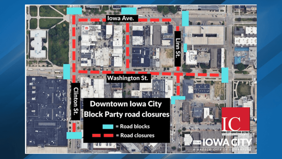 Road closures planned for Iowa City Downtown Block Party