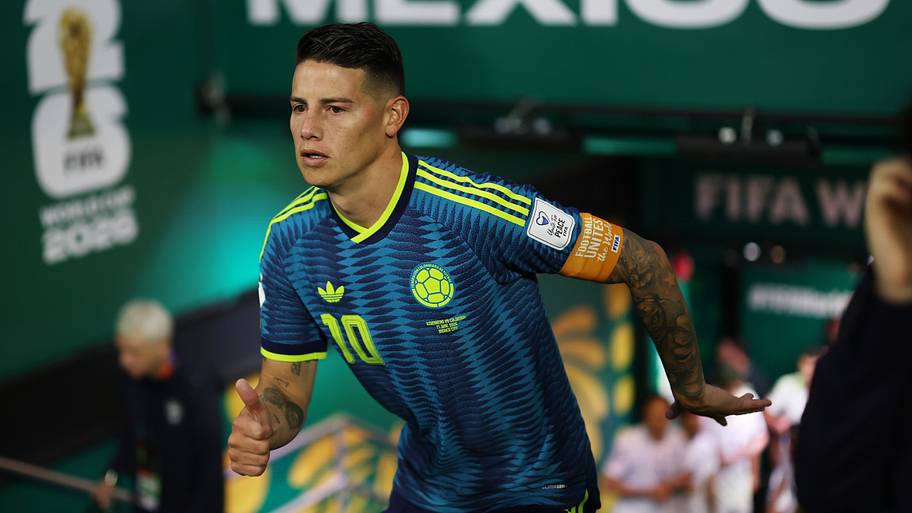 Is James Rodríguez playing tonight in Colombia's crucial match vs DR Congo?