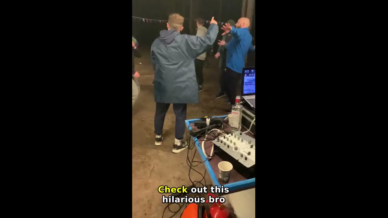 DJ and partygoer hilariously tumble after bro fist in Minsk