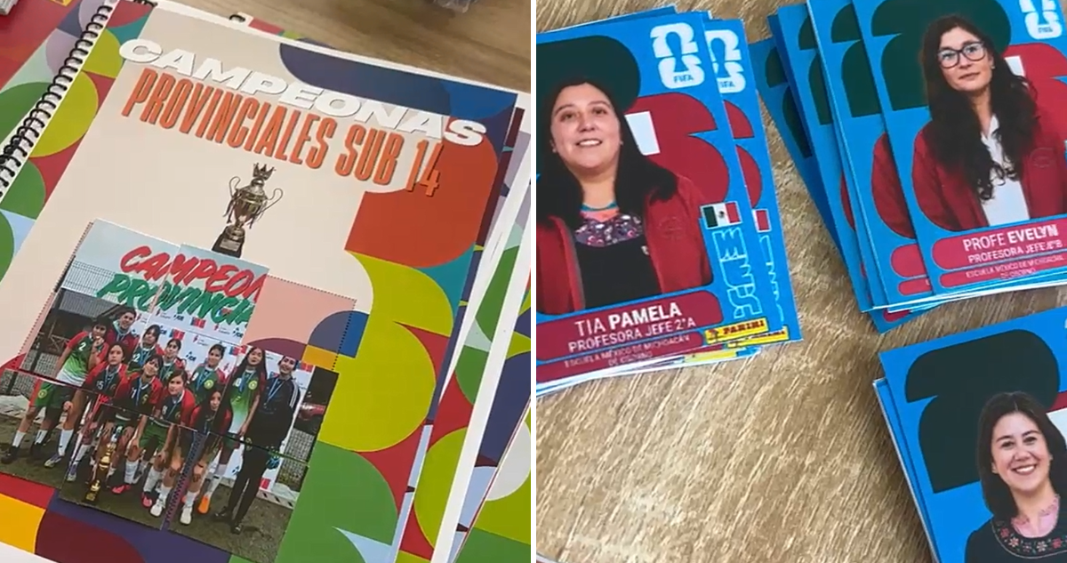 Escuela de Osorno creó su propia versión del álbum del mundial para ...