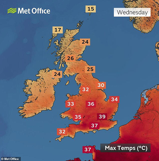The great British bunk off: Workers and pupils stay home as 40C ...