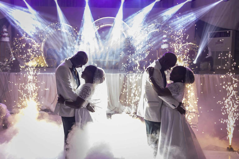 Double take: twin Nigerian couples with same names marry