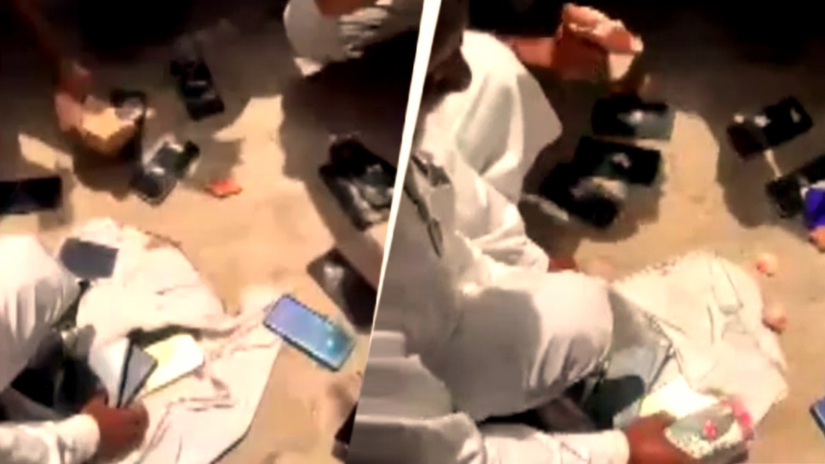 Video: Men smash smartphones in Haryana village after ban order to ...