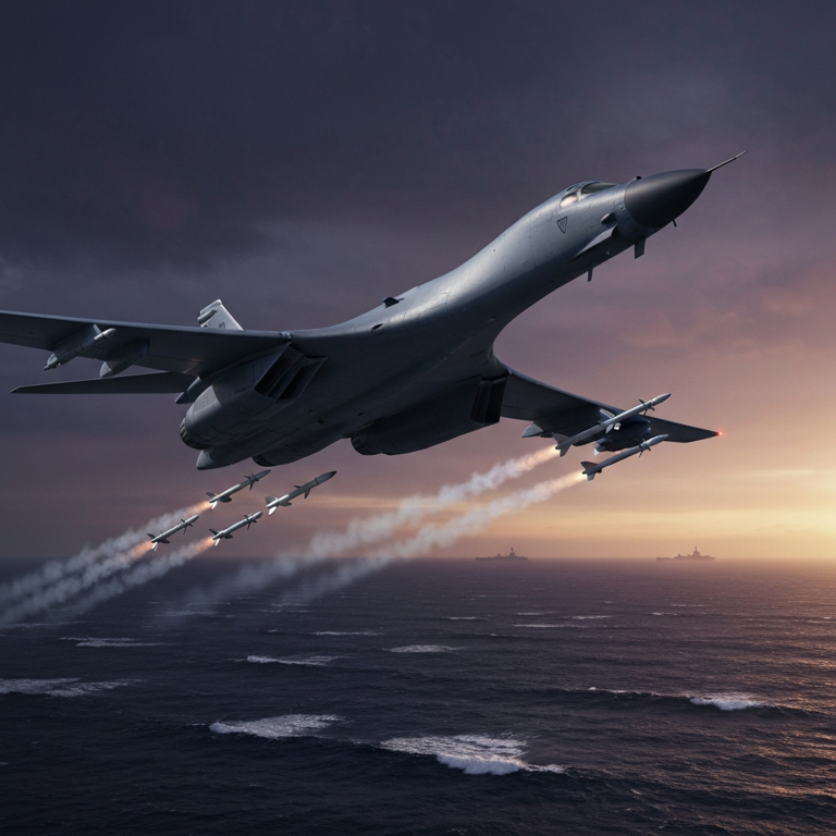 B-1B Lancer: Anti-ship strike tactics vs. PLA Navy task forces