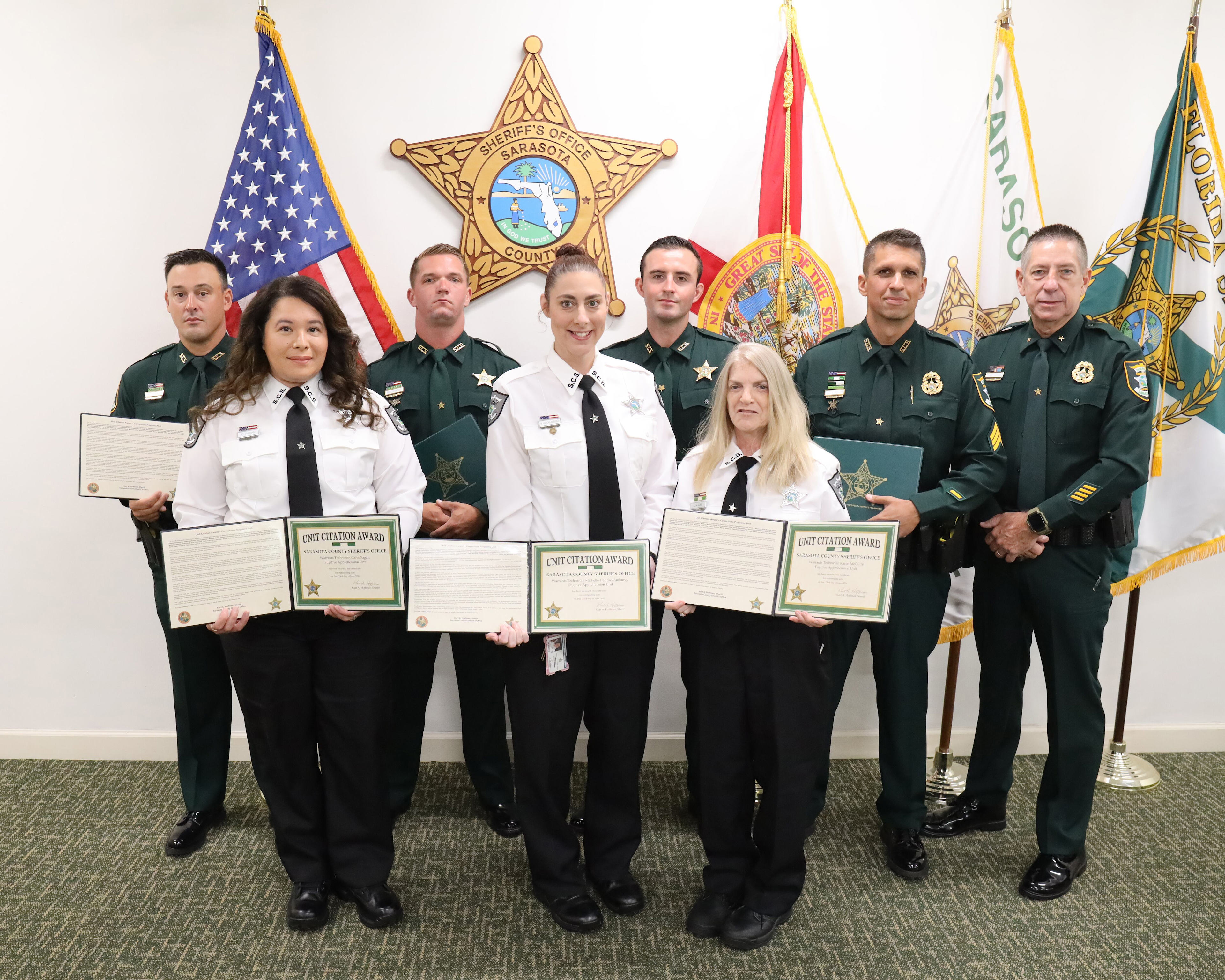 Sarasota County Sheriff Kurt A Hoffmann recognized officers for several ...
