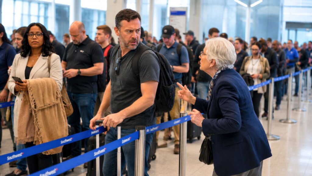 Man’s public outburst at elderly woman in airport wins praise: “Society ...