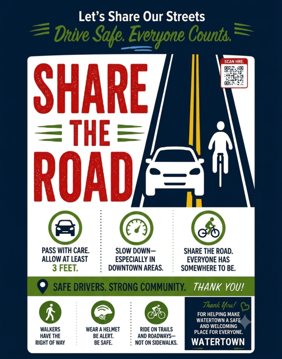 Watertown to install new e-bike safety signs downtown