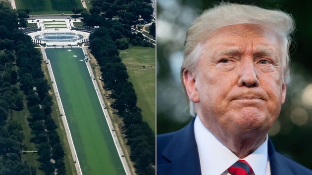 Trump’s wild reflecting pool claim contradicts a promise he made just a ...