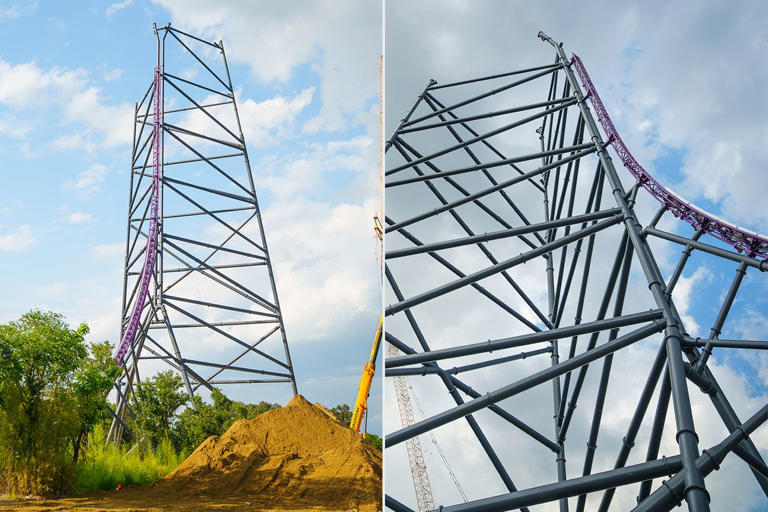 Six Flags' secretive 'Project Purple' coaster officially becomes ...
