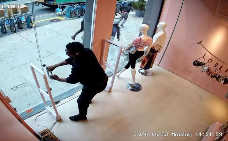 'Amazing' security guard fights off masked punks at lux SoHo shop in ...