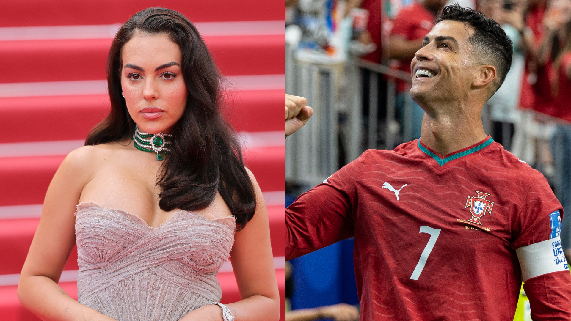 Georgina Rodriguez's prayers are answered as Ronaldo scores two World ...