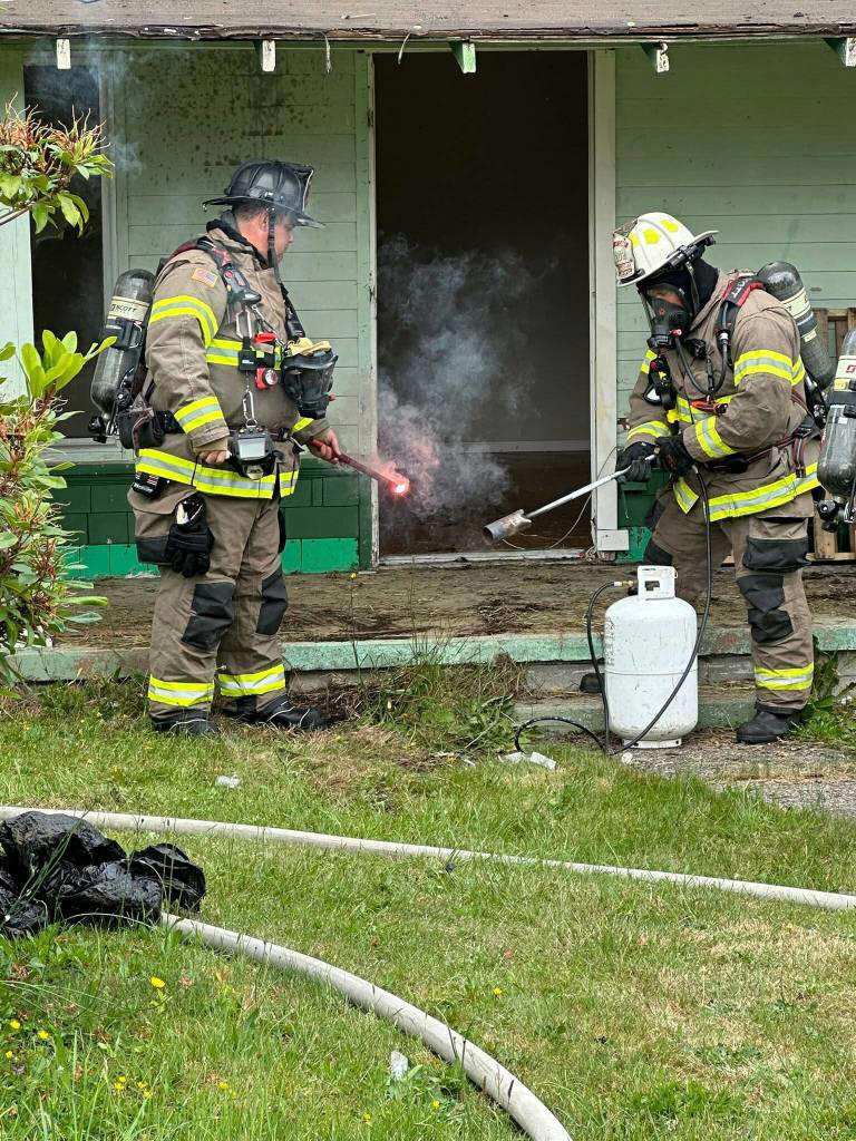 McCleary Fire Department conducts live fire training exercise