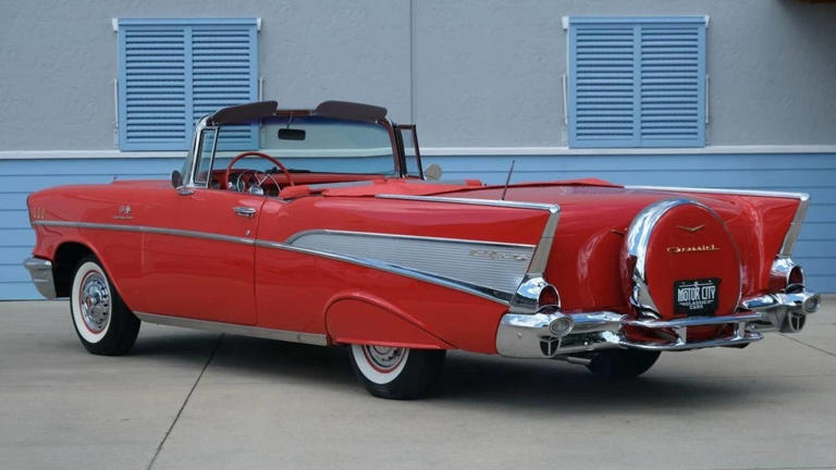 1957 Chevrolet Bel Air in period Matador Red with 283 CI V8 for sale