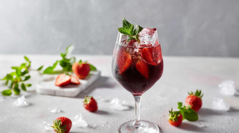 Bittersüße Sommer-Freude: Spritz mit Bitter und Erdbeeren