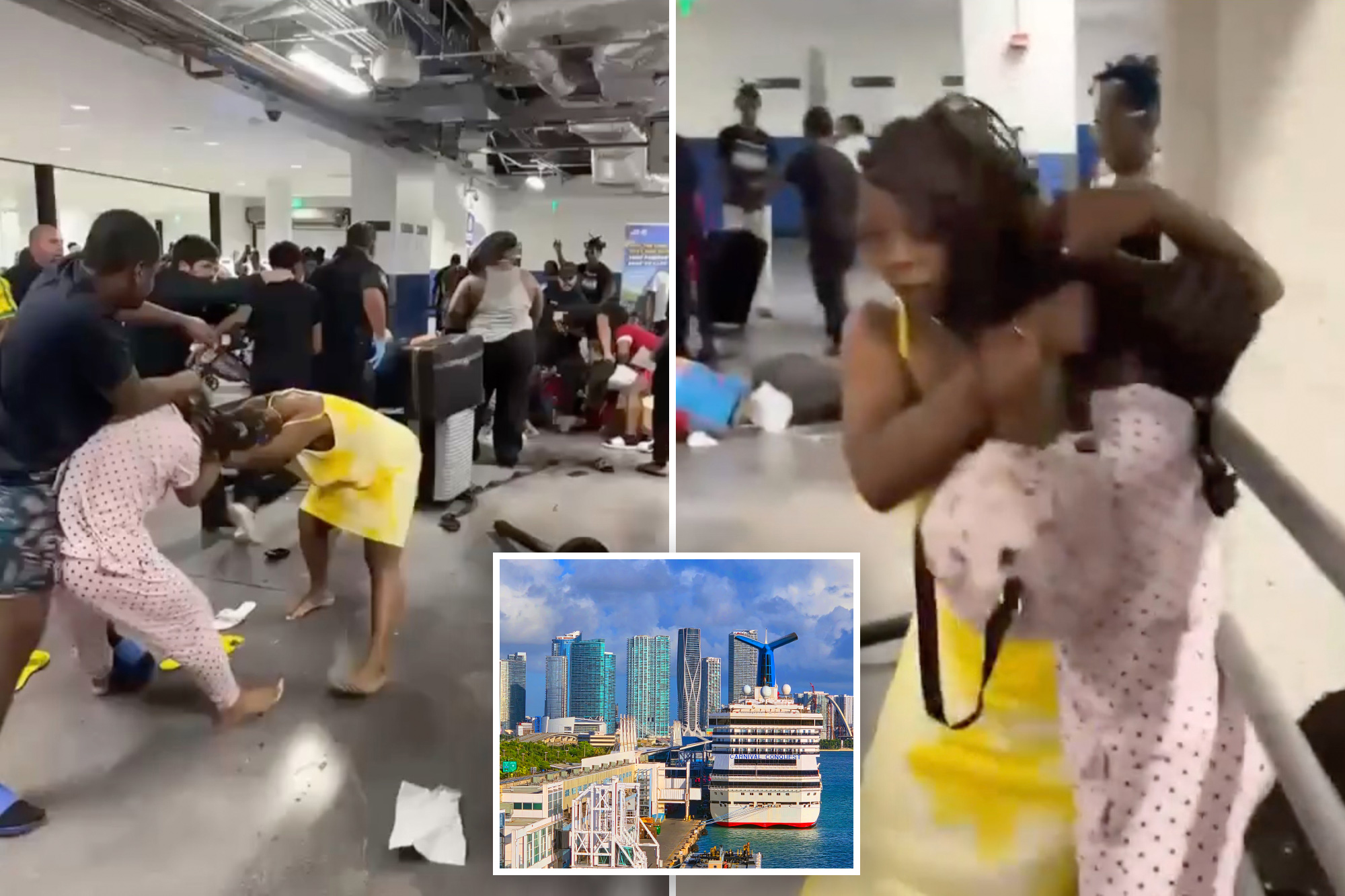 Over a dozen wild Carnival Cruise passengers banned after massive Miami ...