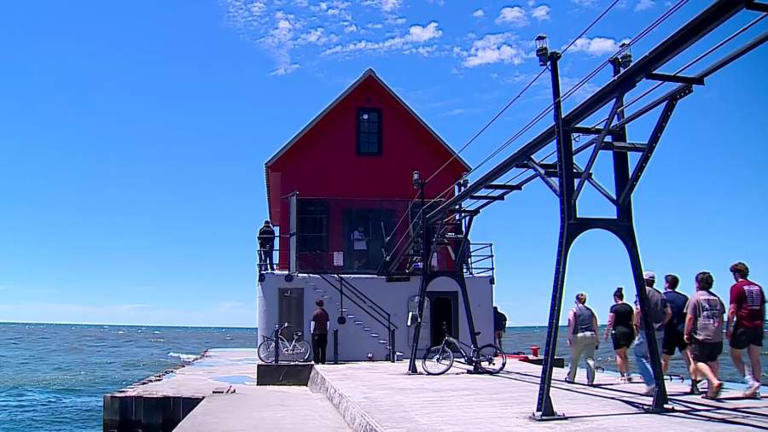 Fabulous: Visitors finally step inside Grand Haven lighthouse