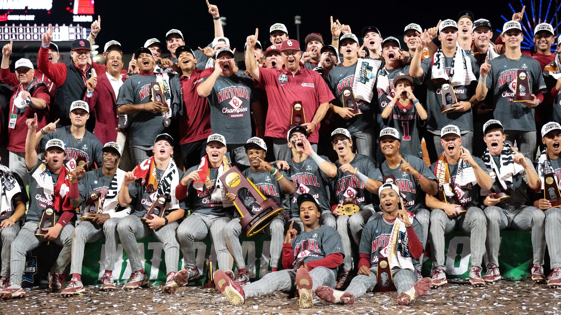 Oklahoma clinches College World Series title in epic run