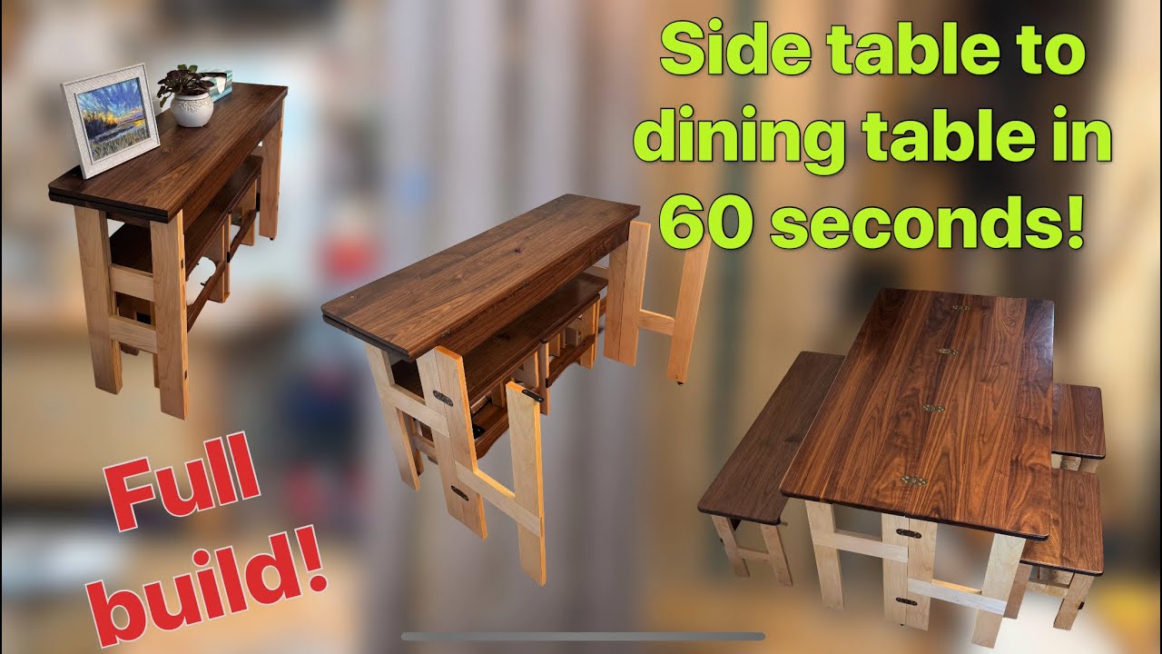 Transforming table build: Space-saving furniture for small apartments ...