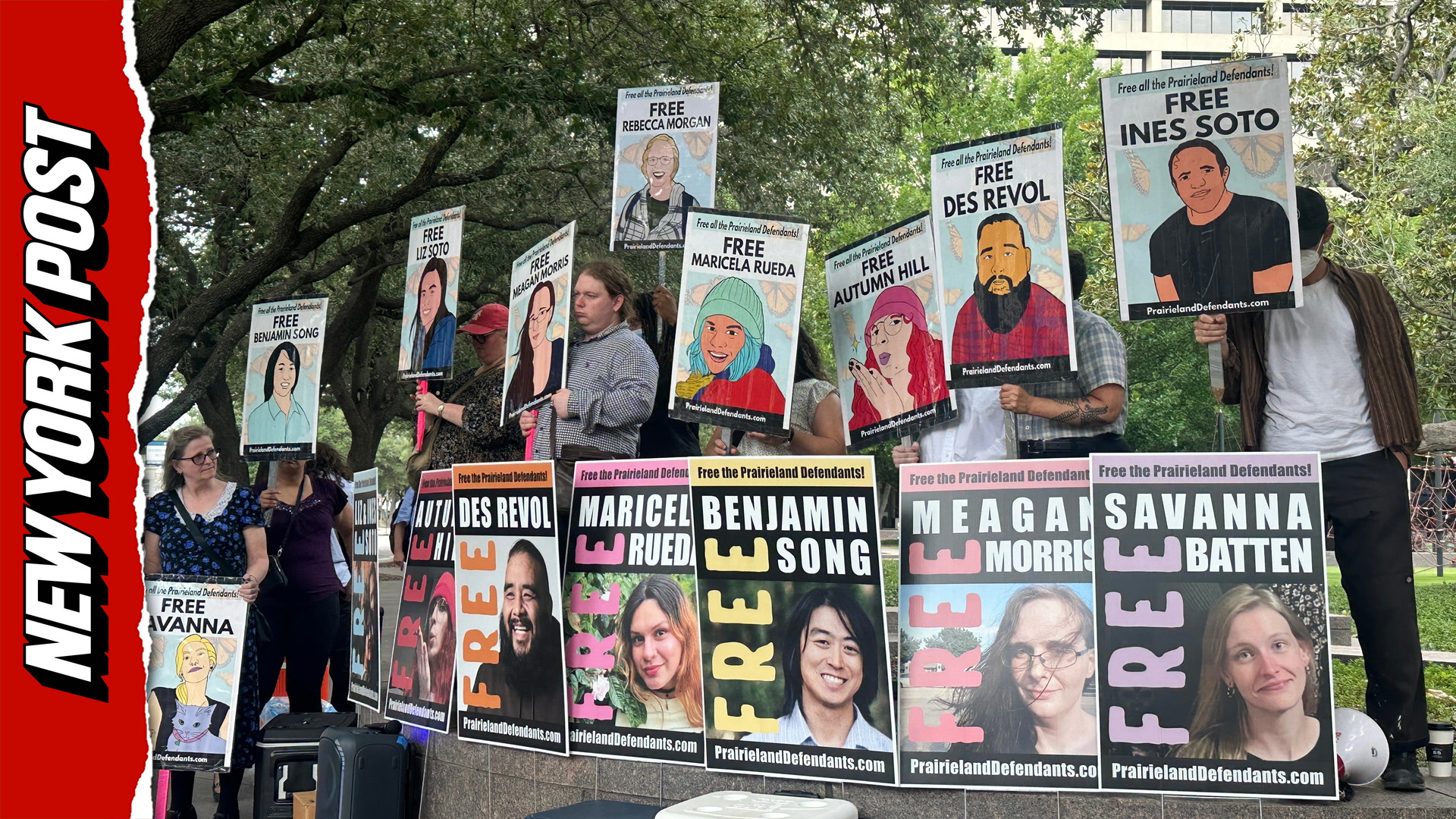 Families speak out after 8 protesters get decades in prison over Texas ...