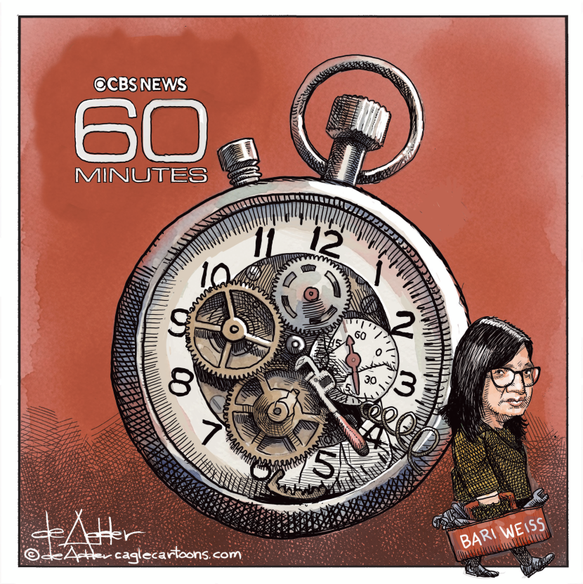 60 Minutes cartoons take aim at CBS News turmoil