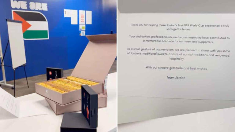 FIFA World Cup: Jordan leave gifts, sweets and thank-you note after ...