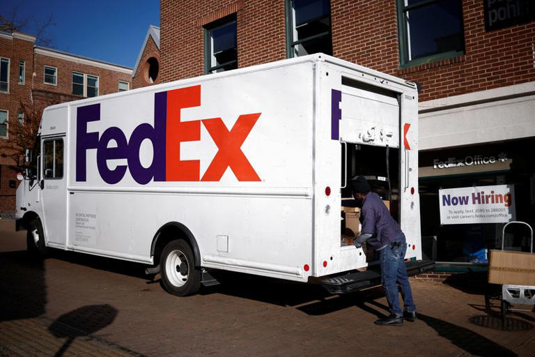 FedEx shares slide after margin drop, company eyes 11% rise in 2026 revenue
