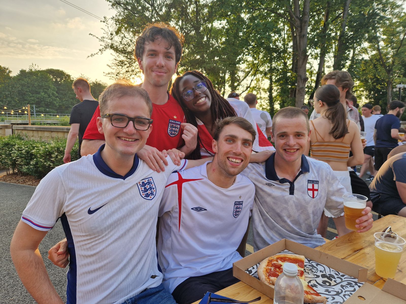 Sun kissed photographs as England fans soak up the World Cup atmosphere ...