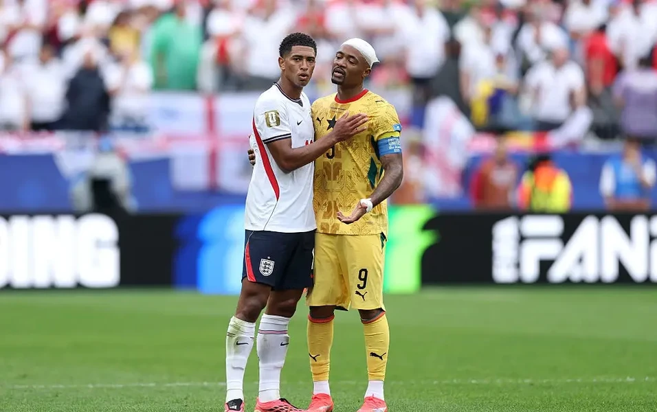 Bellingham in half-time bust-up as England held by Ghana