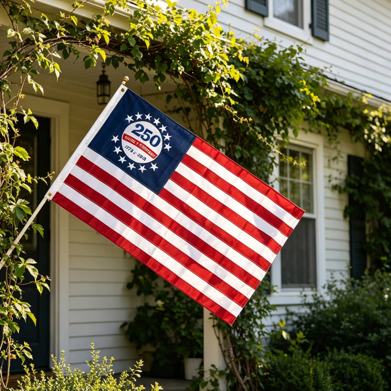 Show your red, white and blue pride with these America 250 flags