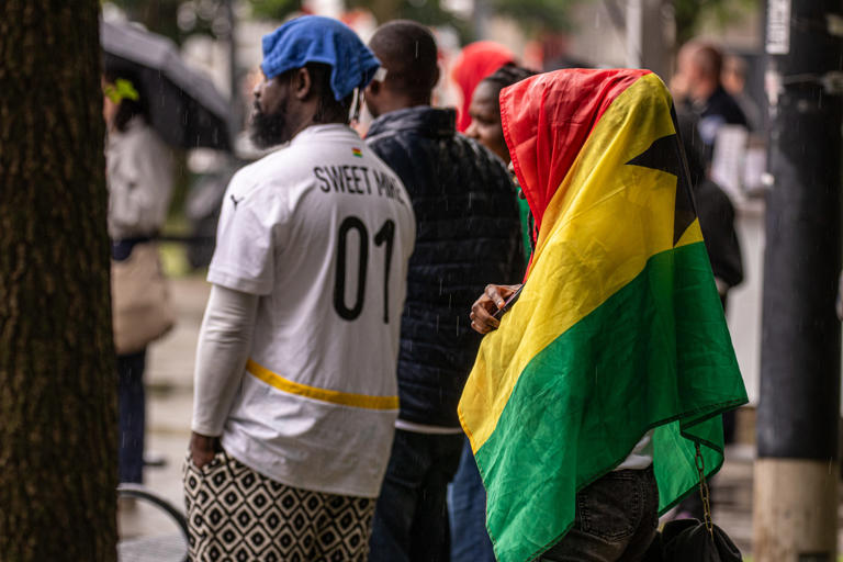 Worcester's Ghanaian population out in force on common for World Cup