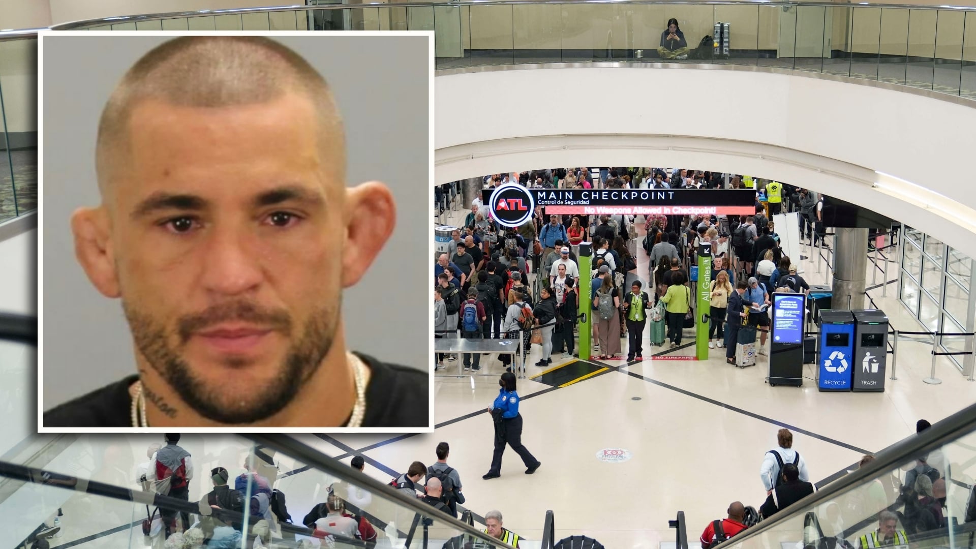 Former UFC fighter arrested at Atlanta airport