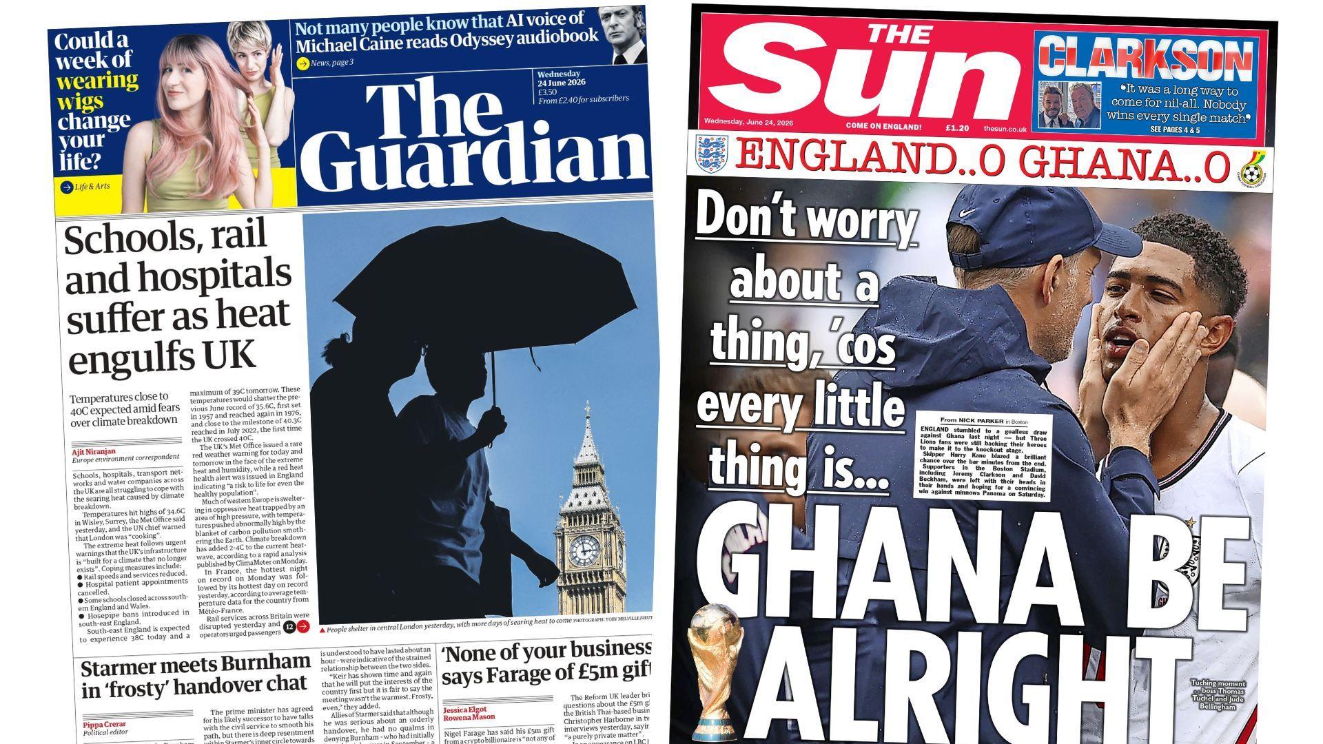 'Heat engulfs UK' and 'Ghana be alright'