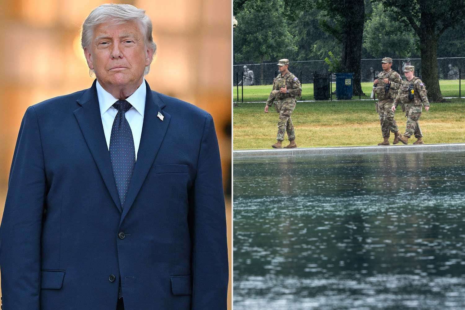 Trump administration installs fences around reflecting pool after ...