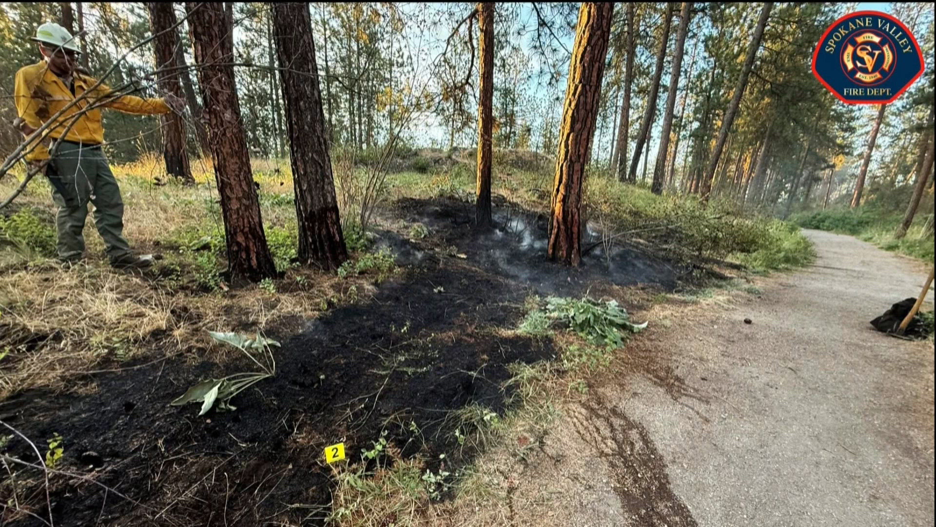 Spokane Valley Fire investigating nine suspicious fires in Mirabeau Park
