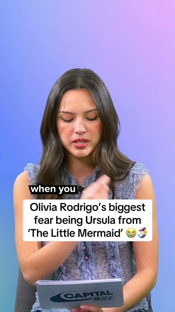 Olivia Rodrigo is scared of Ursula #shorts