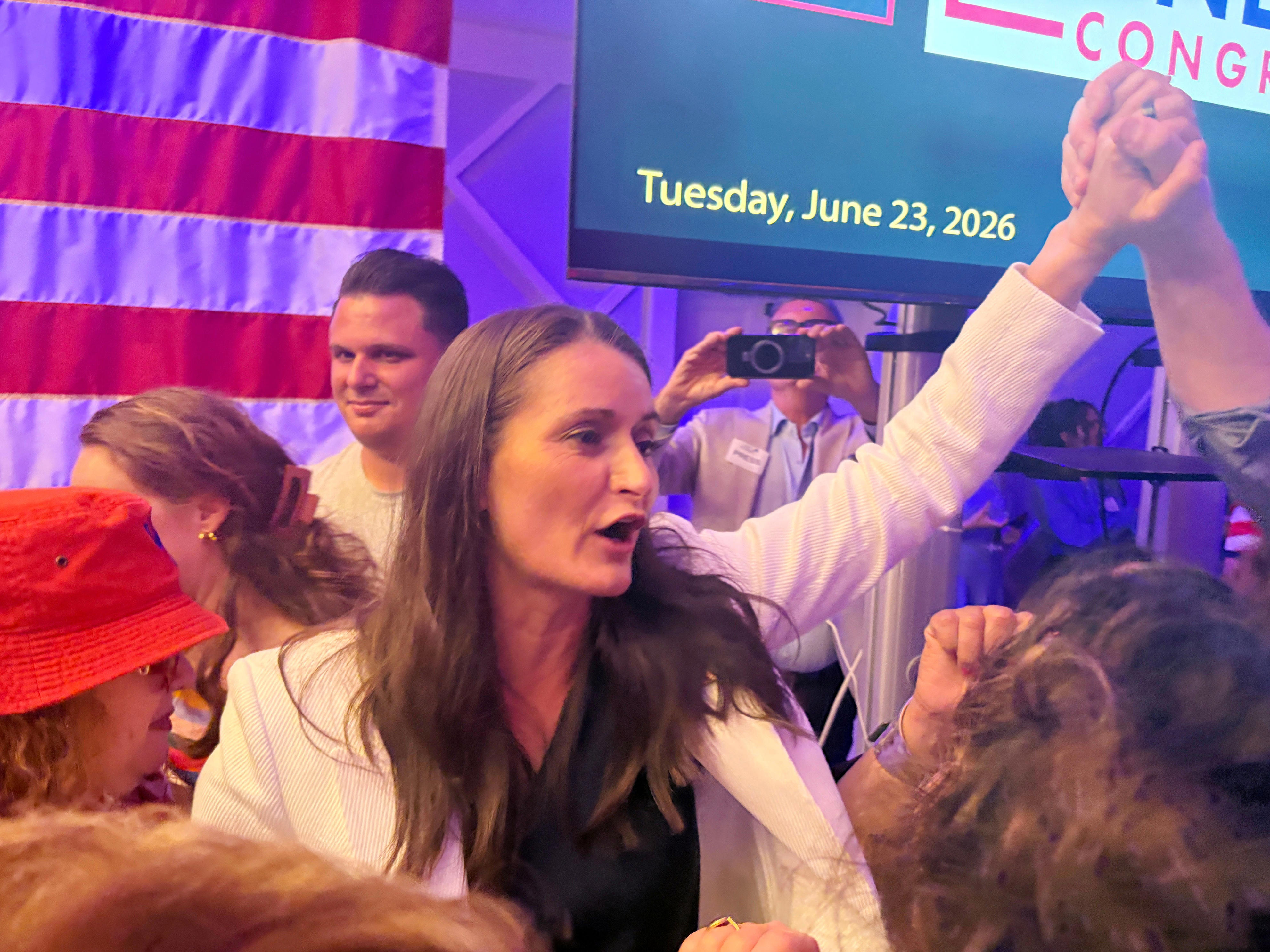 Combat veteran Cait Conley wins NY primary to face Rep. Mike Lawler