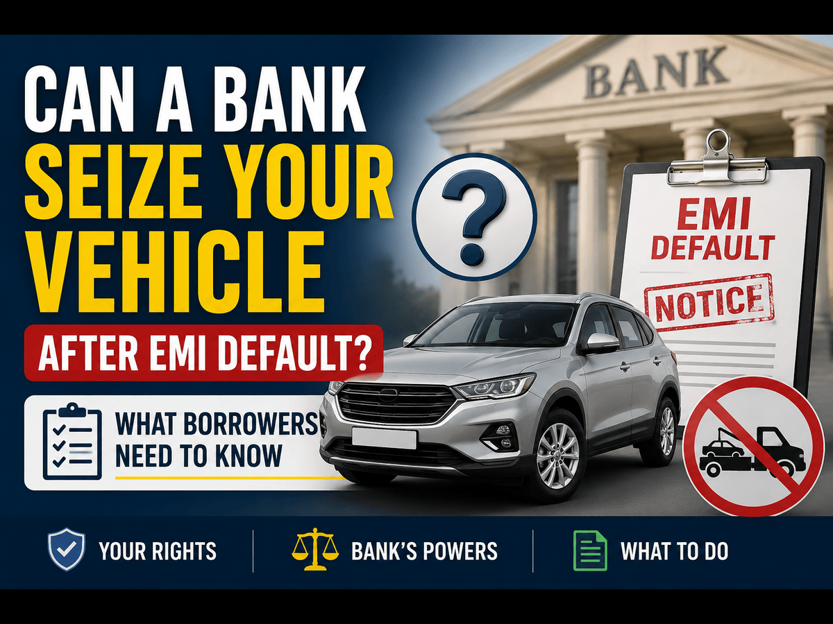 Can a bank seize your vehicle after EMI default? What borrowers need to ...