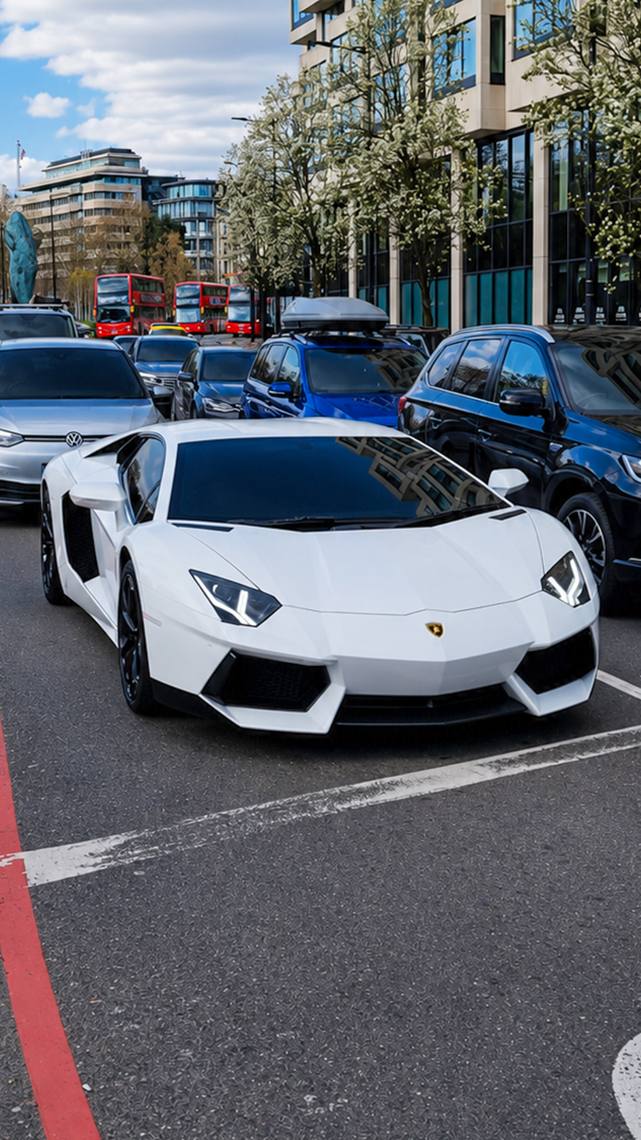 Lamborghini Aventador past nog steeds moeiteloos op straat