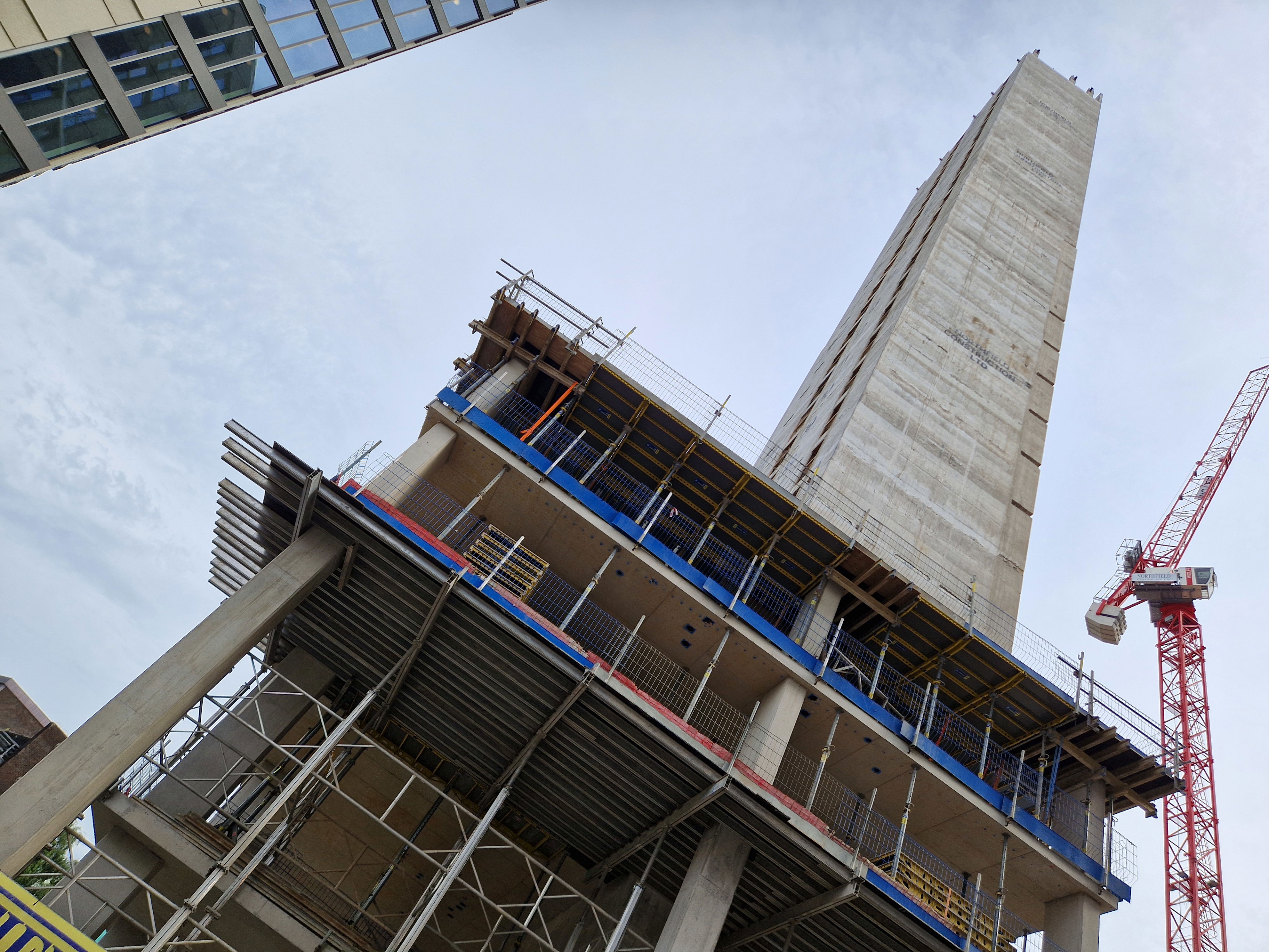 Developer prepared to leave huge tower block half built as row with ...