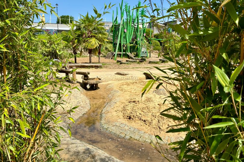 The free beach themed park in Surrey with giant sandpit and trickling ...