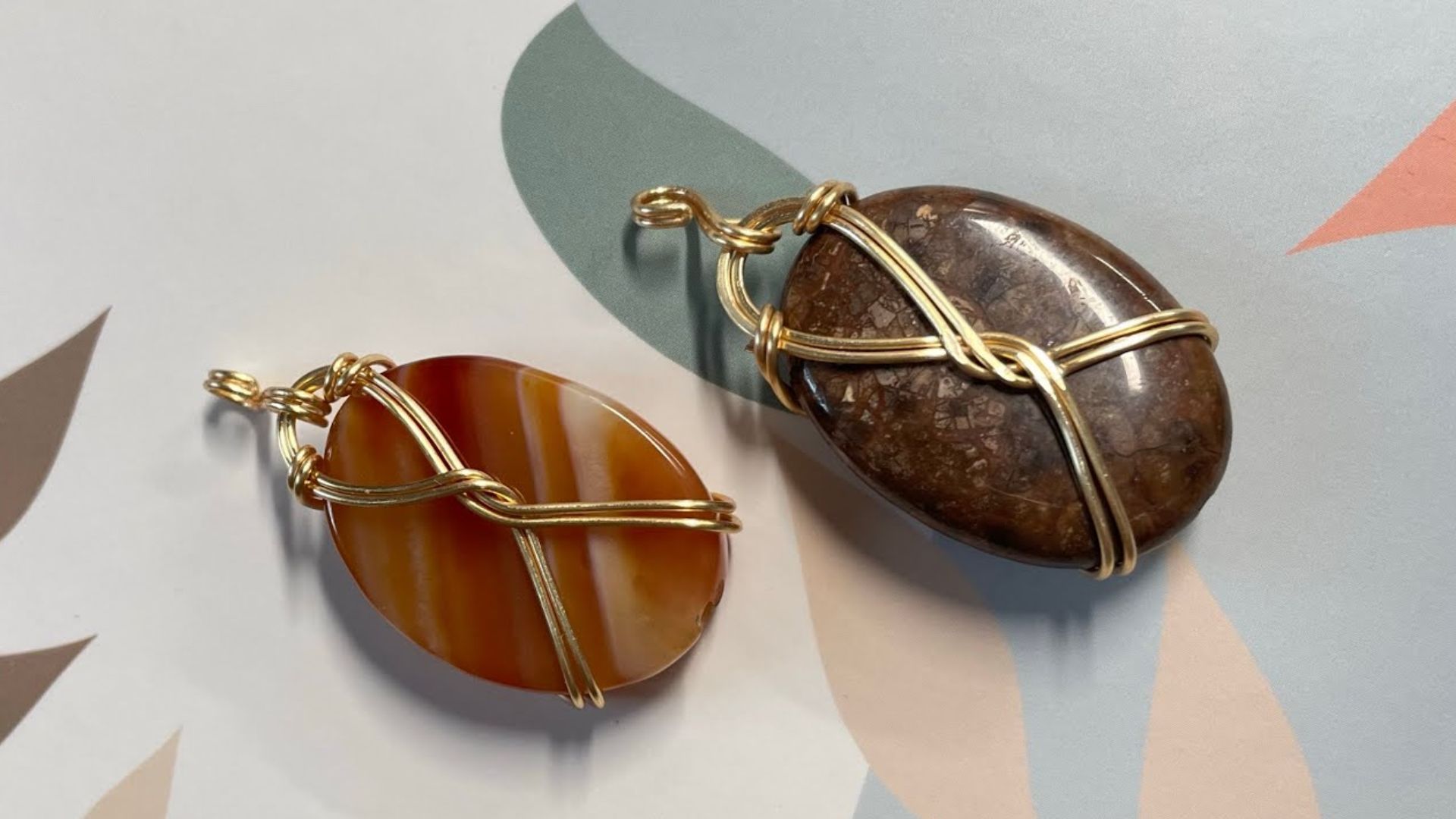 How to Wrap Wire Around Stones Easy Jewelry Making Tutorial