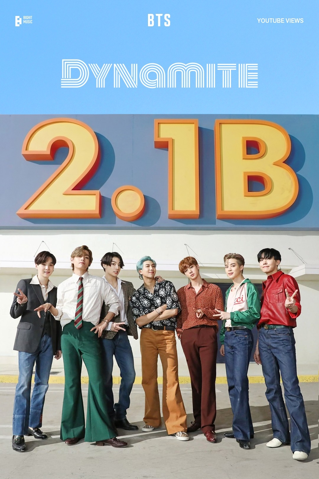 BTS' “Dynamite” music video surpasses 2.1 billion views