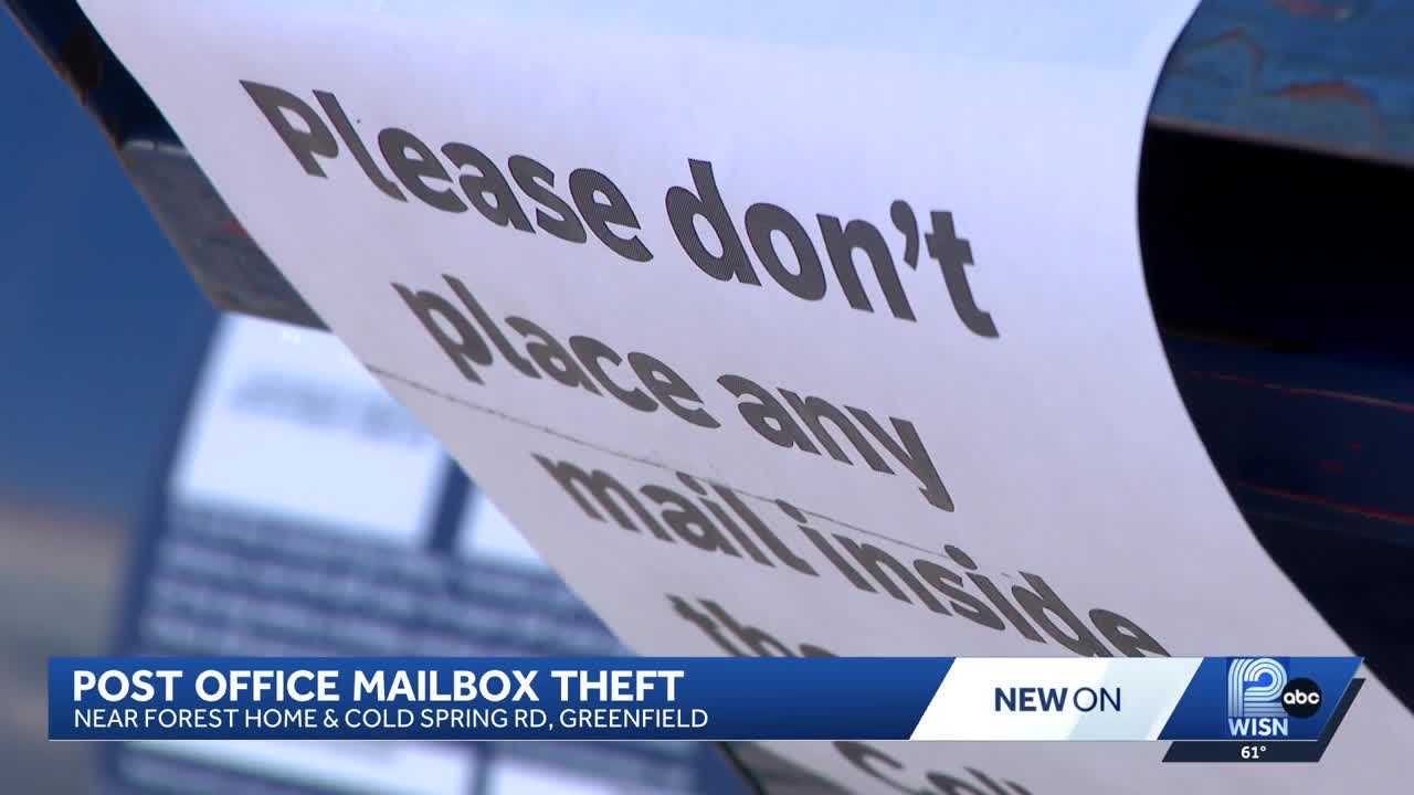 Greenfield police issue warning after mailbox thefts