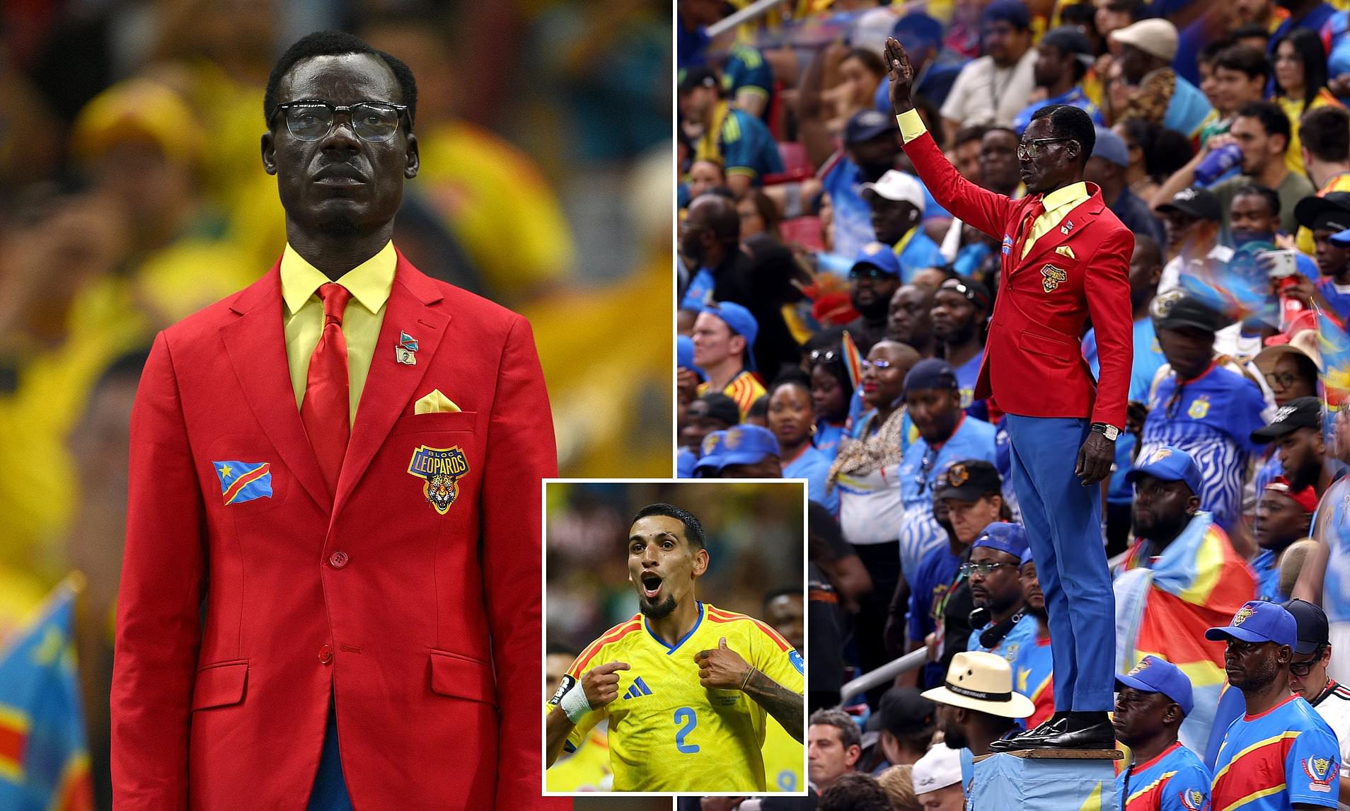 DR Congo's famous statue fan finally arrives at the World Cup but ...