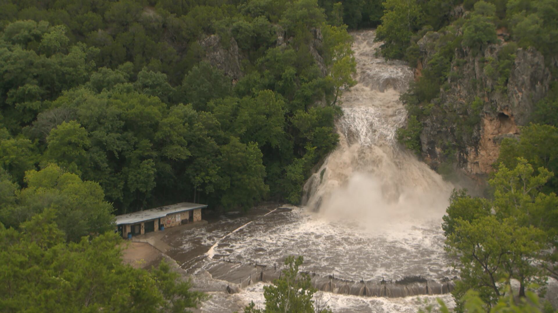 Turner Falls park closes after heavy rains and flooding