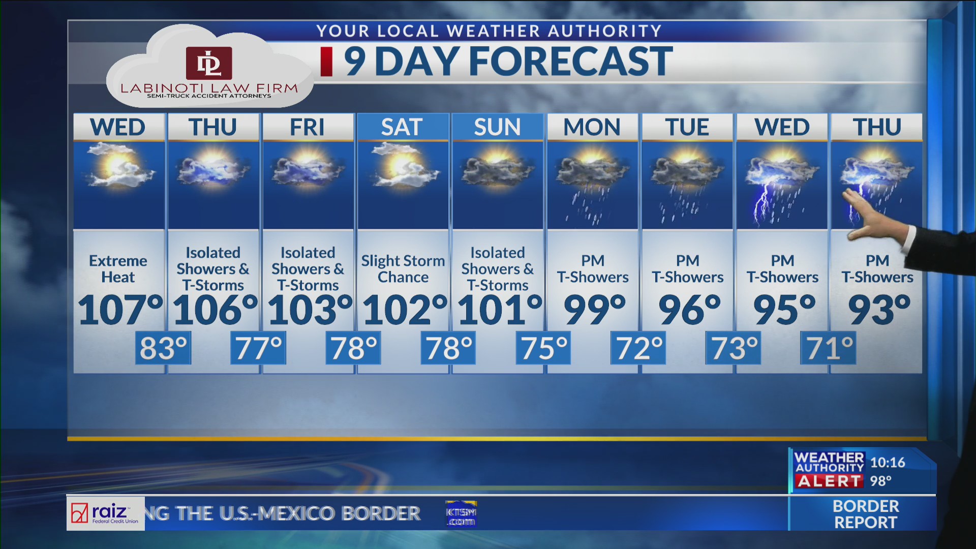 Weather Authority Alert: Extreme heat gives way to storms