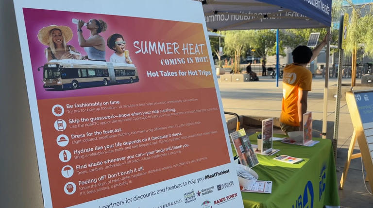 RTC turns transit center turns into cooling stop, offers free water and ...
