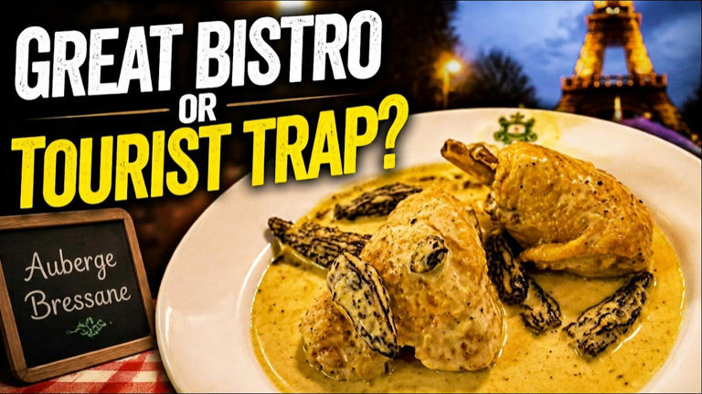 A traditional Paris bistro experience near the Eiffel Tower showcasing ...